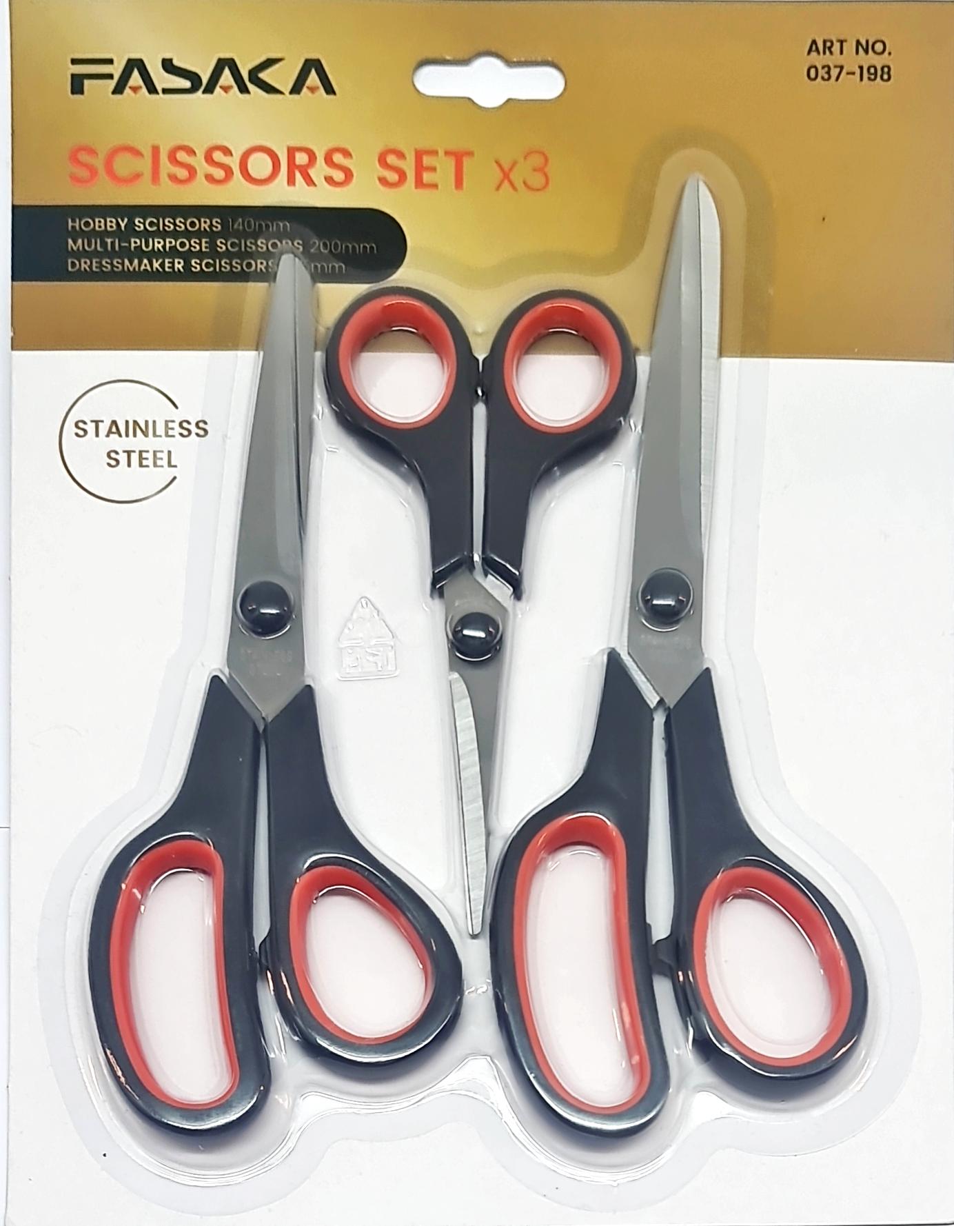 Fasaka Scissor Set x3 – The Fabric Warehouse